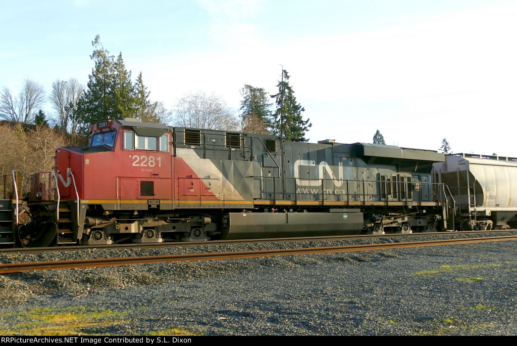 CN 2281 is not on the ground